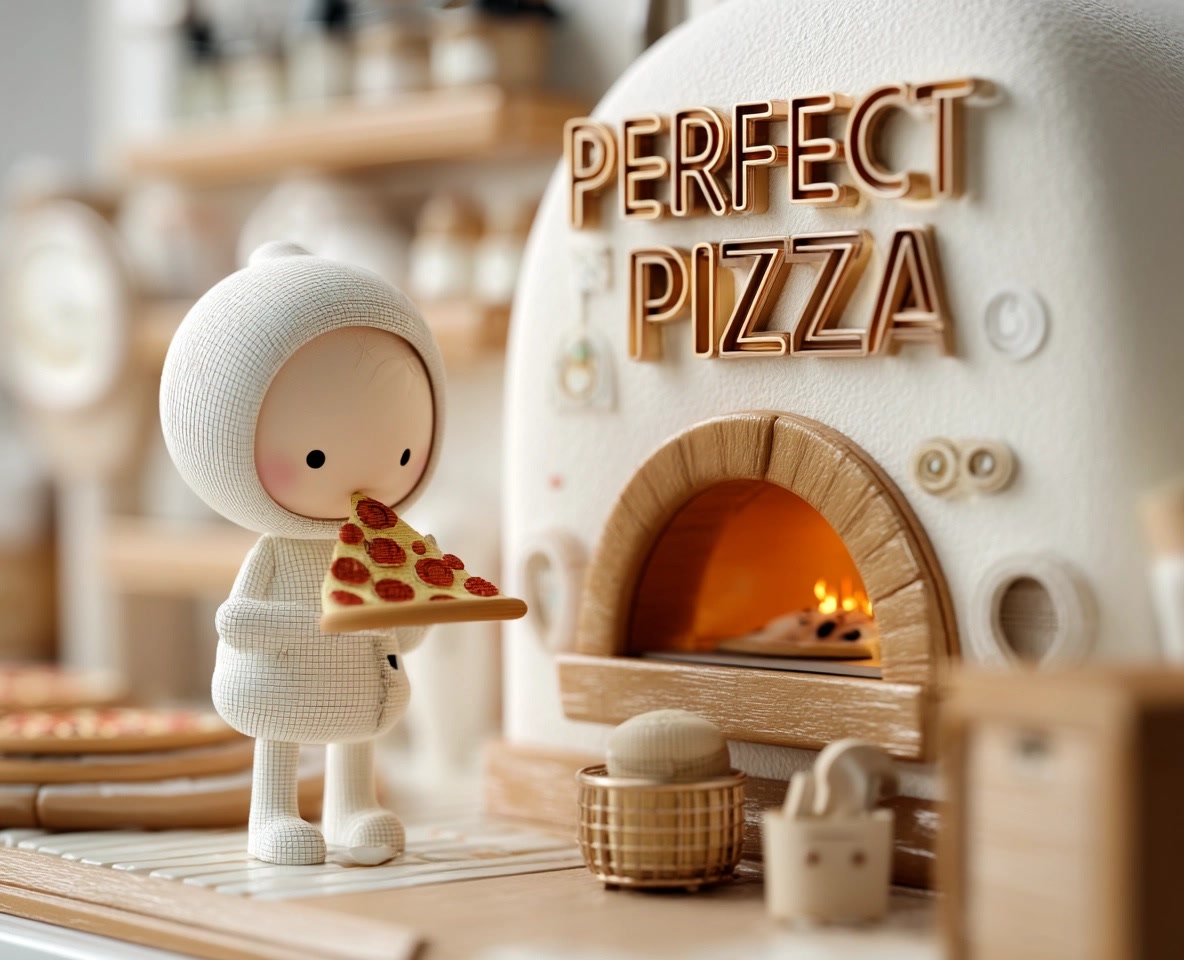 Animate this whimsical pizza shop scene with soft,... | AnimateImage.AI ...